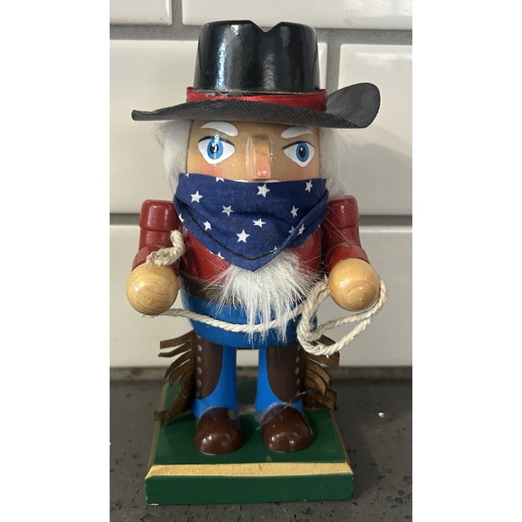 Holiday Home | Accessories | Holiday Nutcracker Wooden Wood Cowboy ...